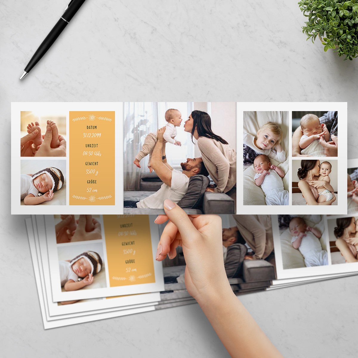 Geburtskarten - Foto Wunder